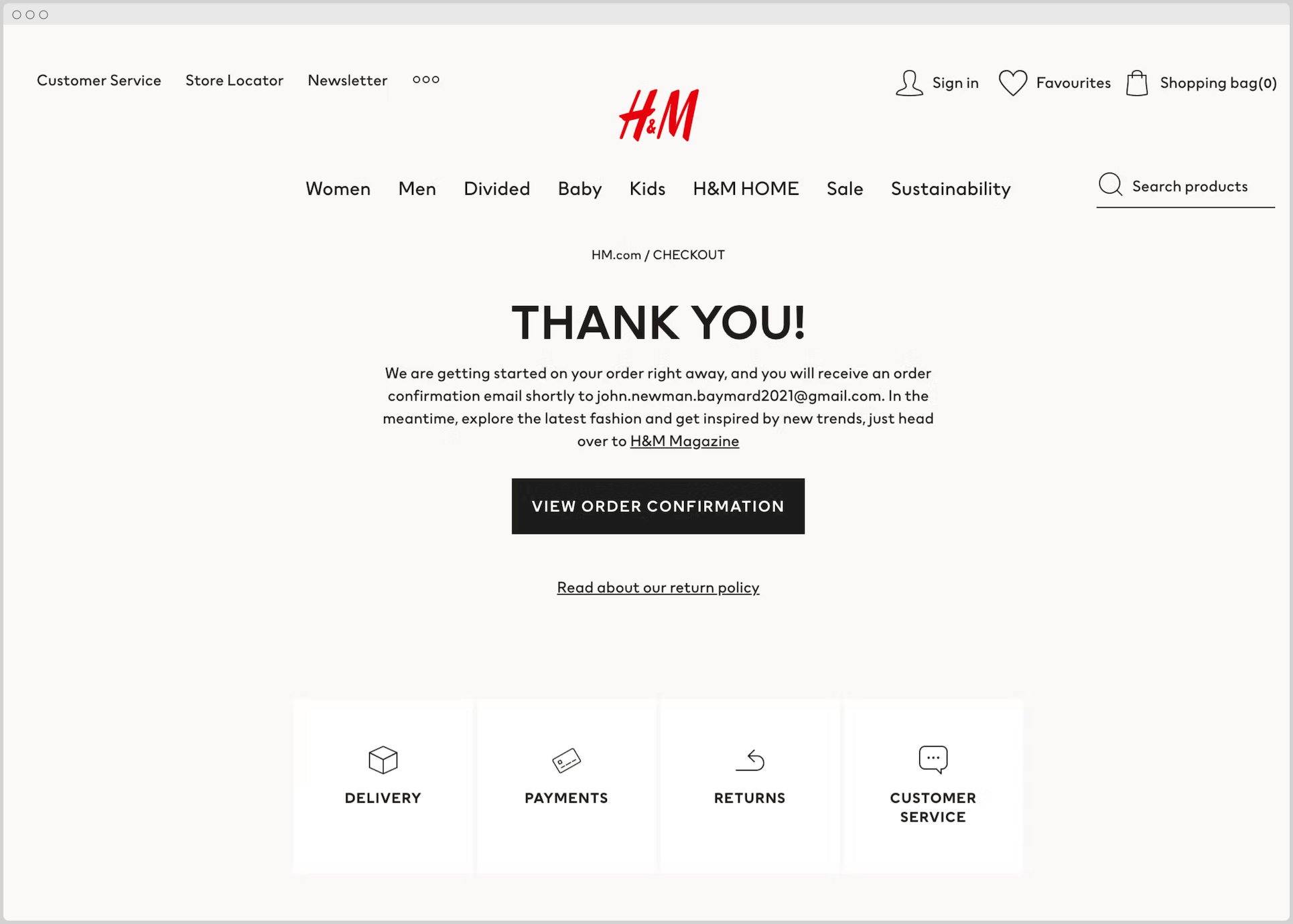 E-commerce Order Confirmation Page: Do You Need a Receipt?